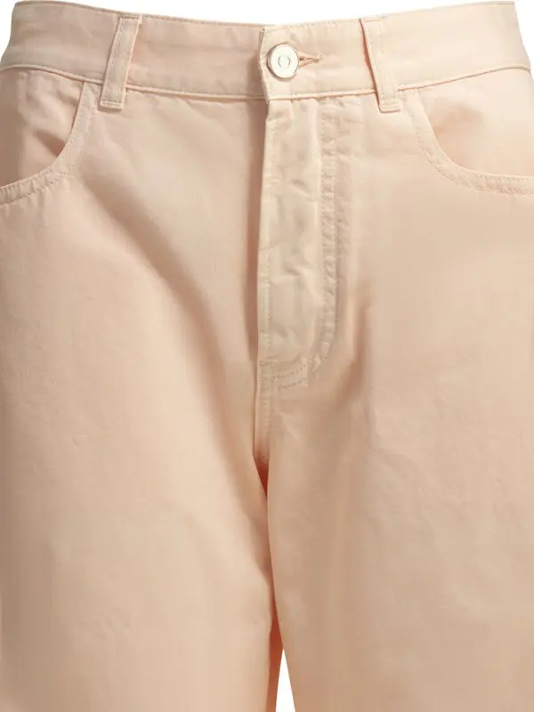 Alaïa Round' Wide Leg Jeans - Pink