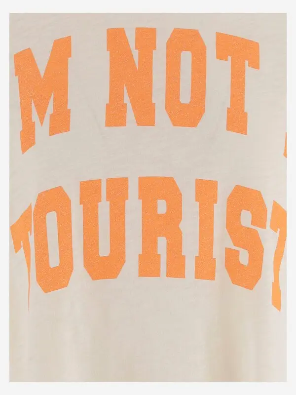 ONE TEE Cotton T Shirt With Logo Print
