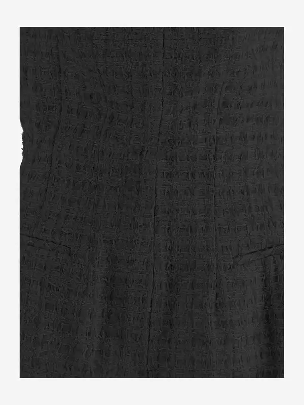 Matieres Fecales Off Shoulder Top With Fringed Hem