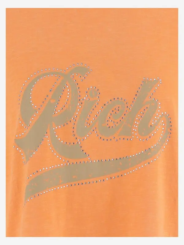 ONE TEE Cotton T Shirt With Logo Print