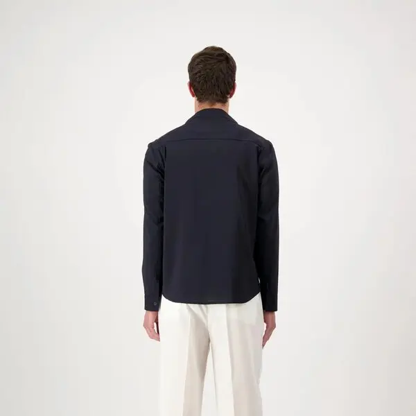 AUTORE Wool Cargo Jacket - Blue Navy