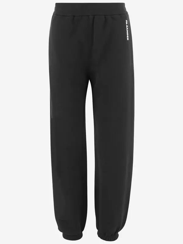 JIL SANDER Cotton Pants With Logo