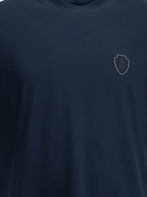 Brunello Cucinelli Crewneck T Shirt With Logo