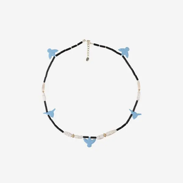 Lisa C Necklace With Bird Shaped Pendants