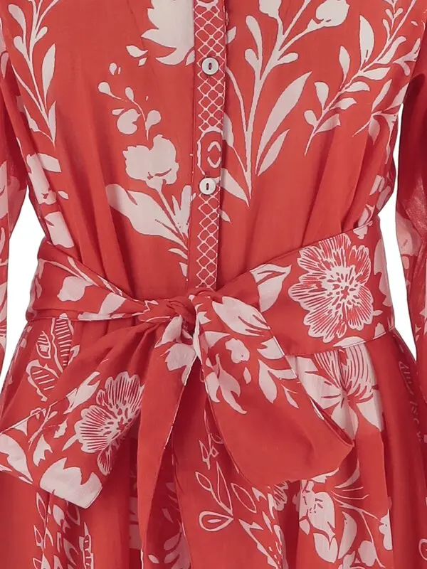 PEP'S CANNES Floral Print Cotton Dress