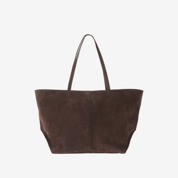 JIL SANDER Suede Shopping Bag - Brown