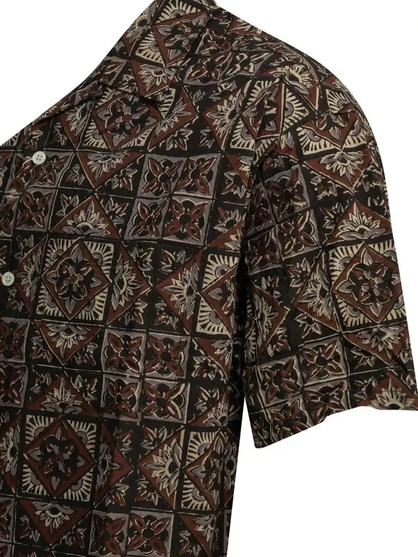 BEAMS Block Print' Casual Shirt