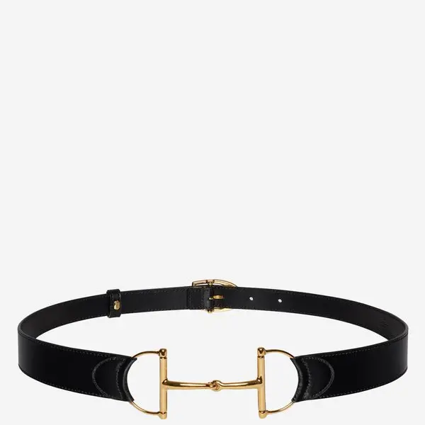 Gucci Oversized Clamp Belt - Black