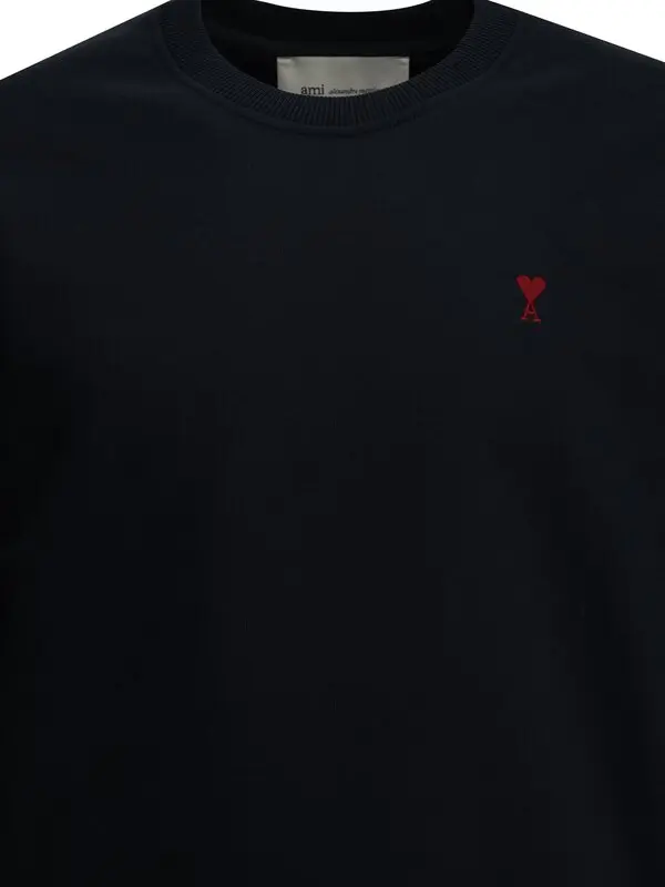AMI Paris De Coeur' Crewneck Sweatshirt