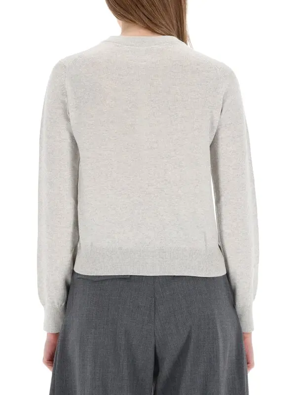 Maison Kitsuné Cardigan 'baby Fox - Grey