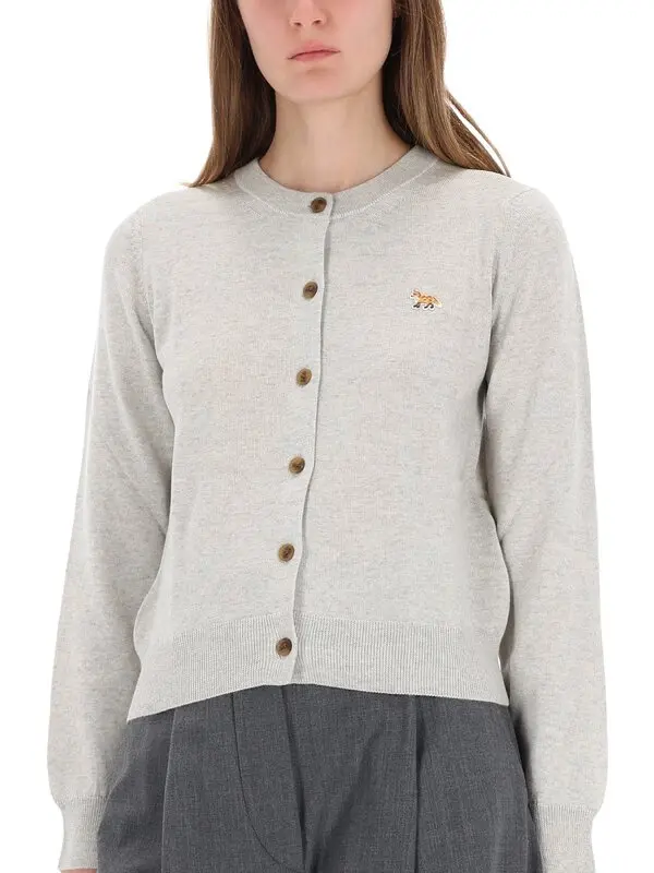 Maison Kitsuné Cardigan 'baby Fox - Grey