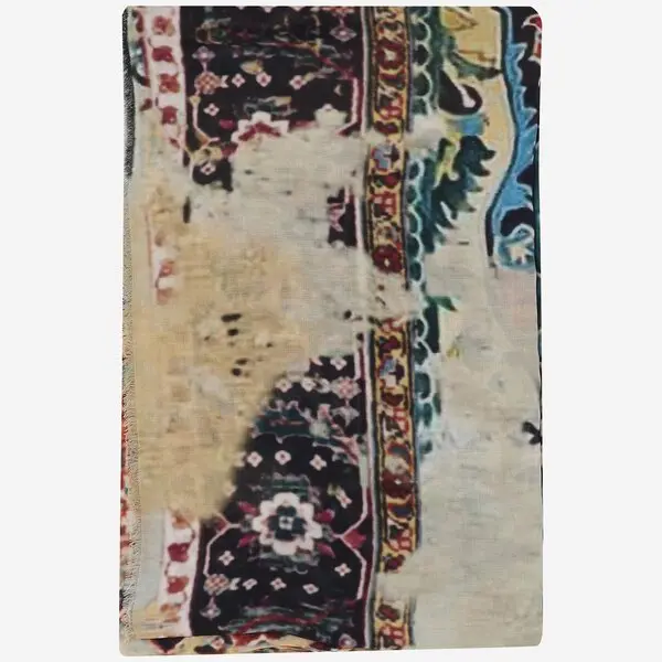 Faliero Sarti Beige Carpet Scarf In Modal And Cashmere