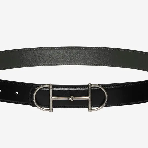 Gucci Reversible Leather Belt With Clasp