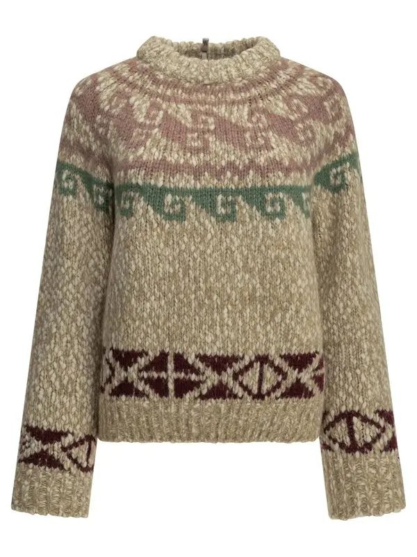 Moncler Crew Neck Sweater With Logo