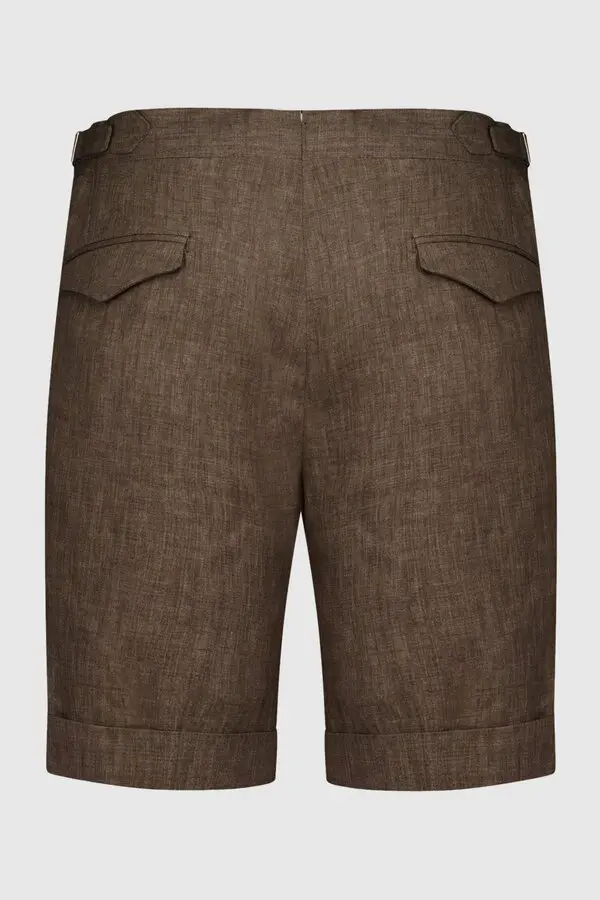 AUTORE Bermuda Torres In Linen - Marrone