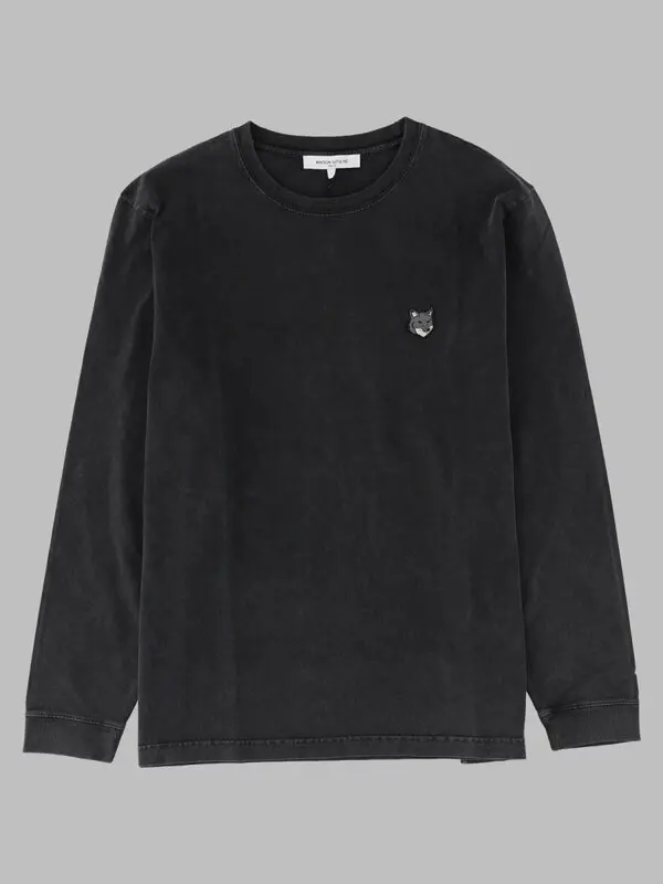 Maison Kitsuné T Shirt 'fox Head' A Manica Lunga