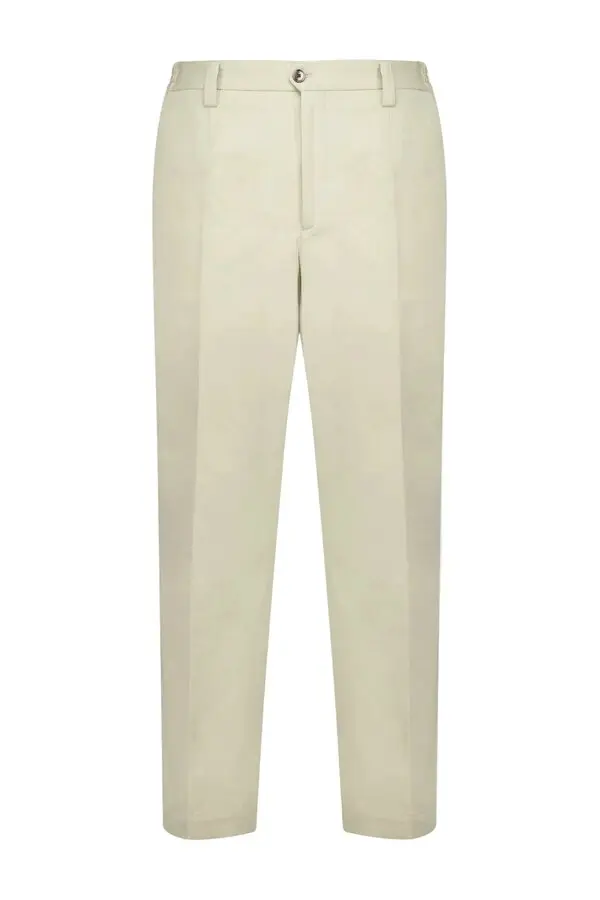 AUTORE Trousers In Cotton And Linen - Beige