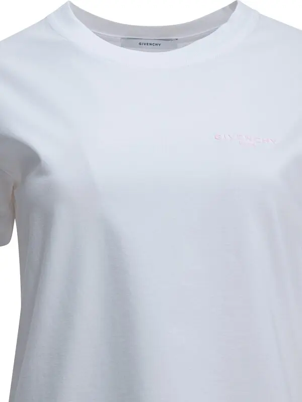 Givenchy Crewneck T Shirt With Logo - White