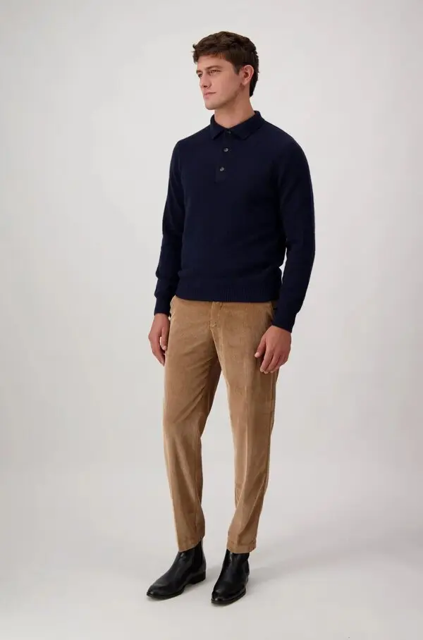 AUTORE Polo In Wool And C Mere