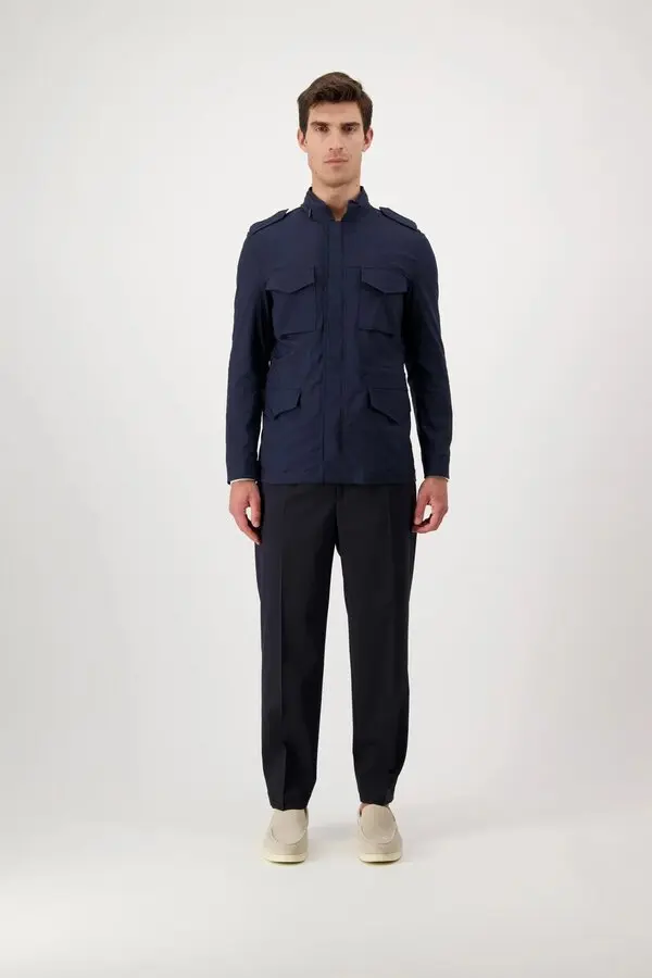 AUTORE Jacket Cook In Cotton - Blue Navy
