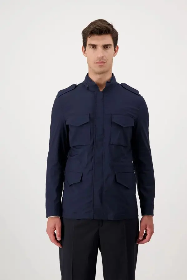AUTORE Jacket Cook In Cotton - Blue Navy