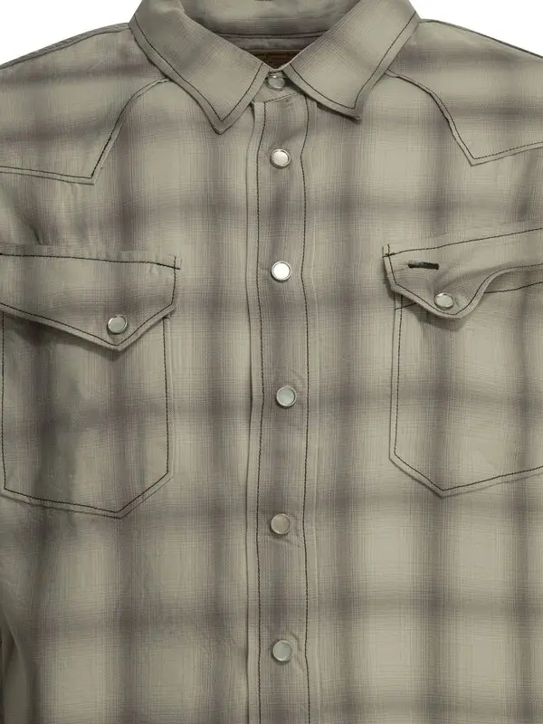 SUGAR CANE Casual Plaid Shirt