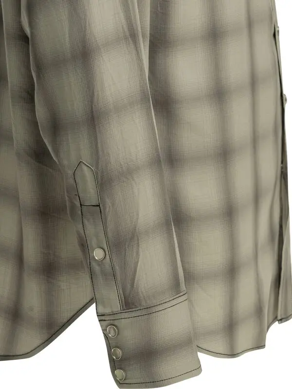 SUGAR CANE Casual Plaid Shirt