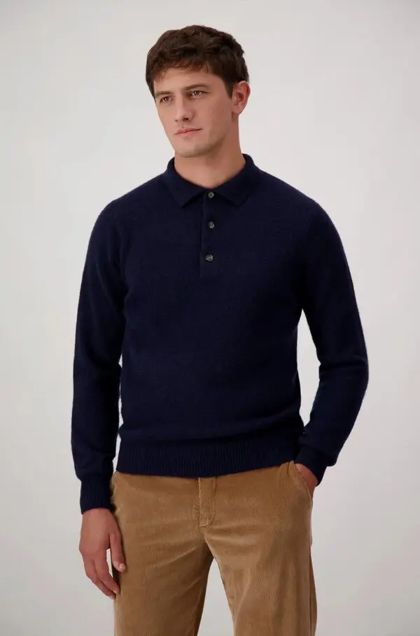 AUTORE Polo In Wool And C Mere