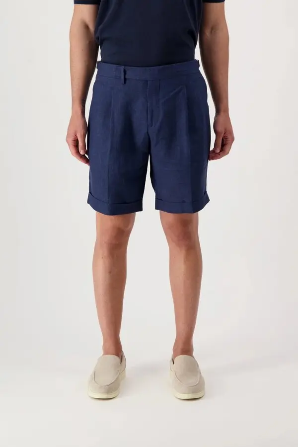 AUTORE Bermuda Torres In Linen - Blu