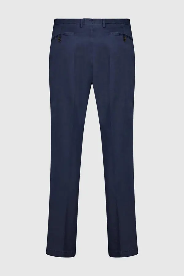 AUTORE Trousers Drake In Cotton - Blue Navy