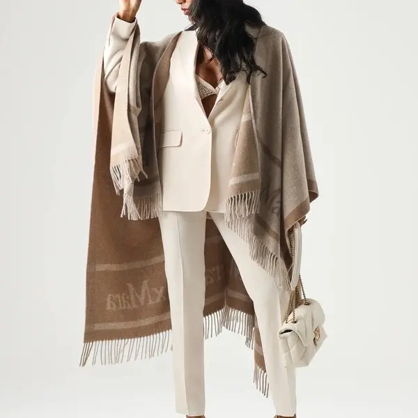 Max Mara Studio Pirania Wool Cape