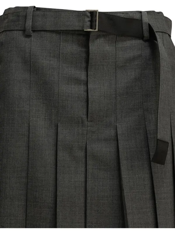 Sacai Formal Shorts Made Of Wool Blend