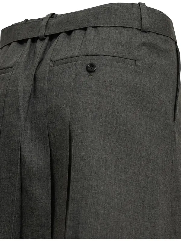 Sacai Formal Shorts Made Of Wool Blend