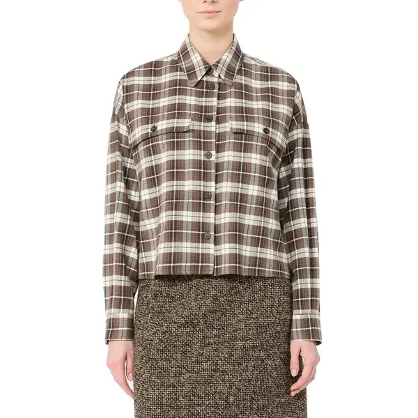Max Mara Weekend Plaid Flannel Shirt