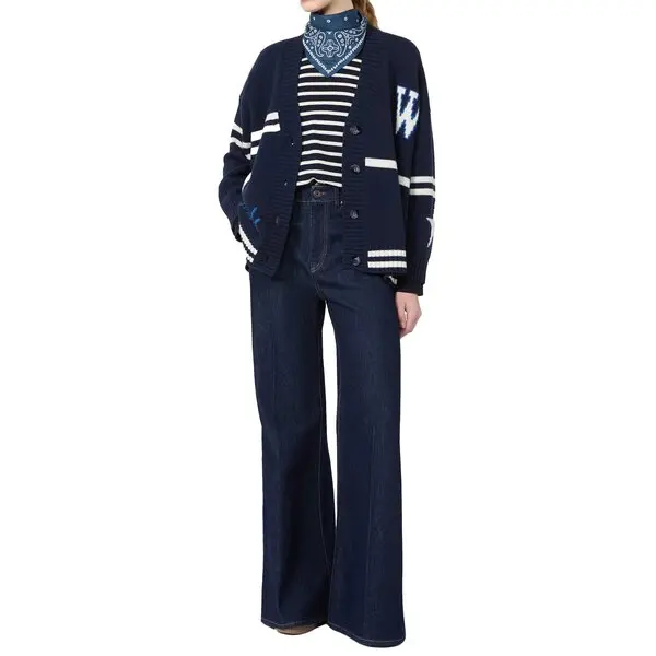 Max Mara Weekend Belgio Wool Cardigan - Blue