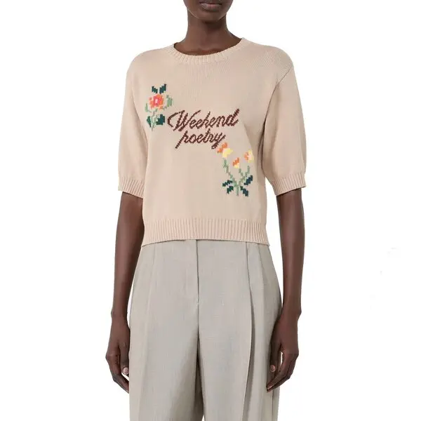 Max Mara Weekend Fiacre Cotton Pullover - Beige
