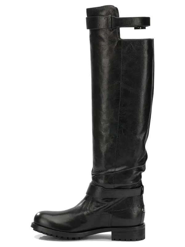 JIMMY CHOO Biker' Knee High Boots