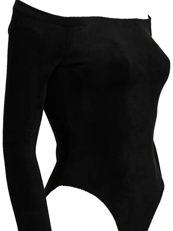 Alaïa Velvet Shaping Bodysuit - Black