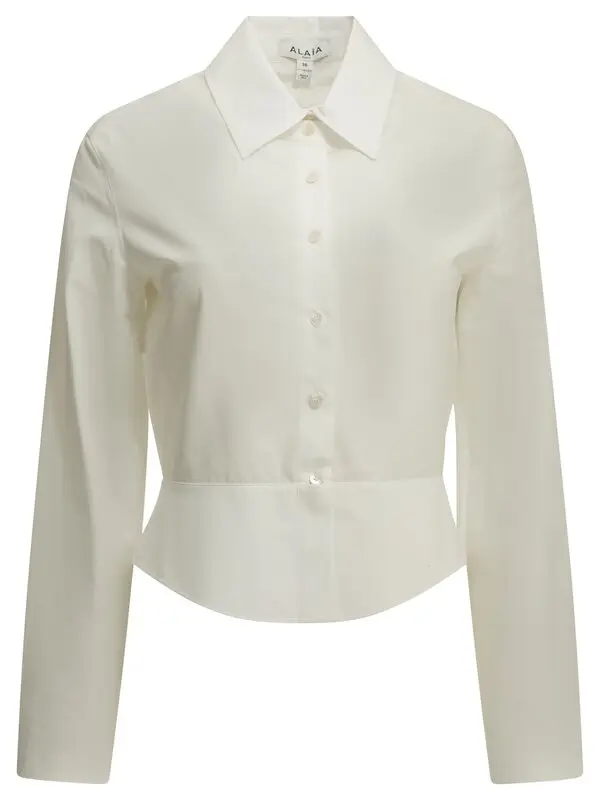 Alaïa Peplum' Formal Shirt - White