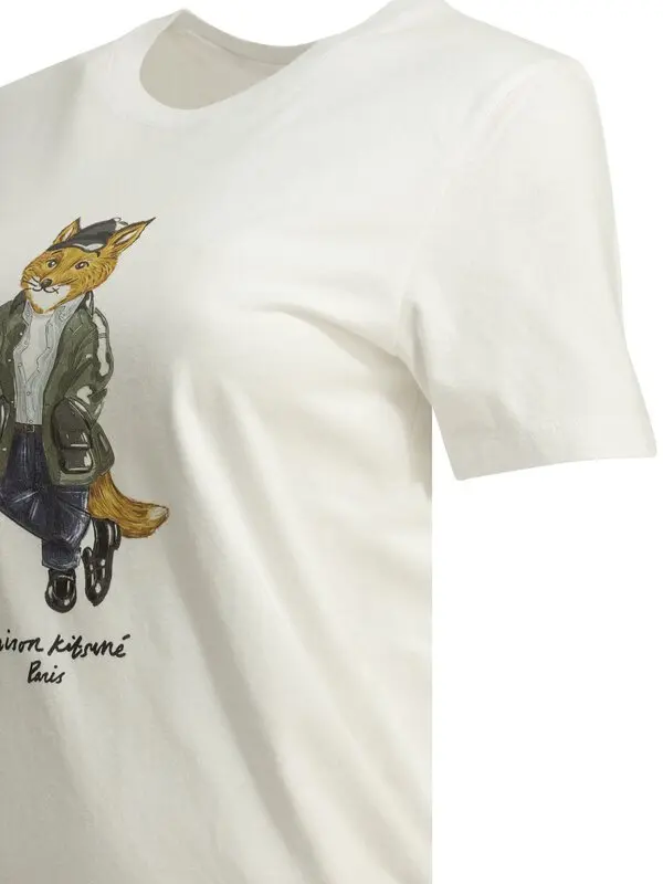 Maison Kitsuné Weekend Fox' Crew Neck T Shirt
