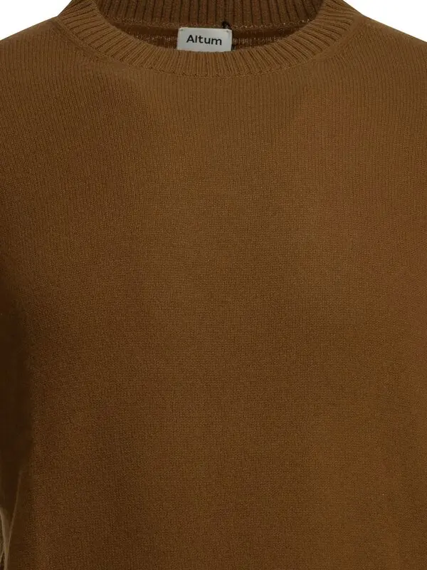 ALTUM Cashmere Crew Neck Sweater - Brown