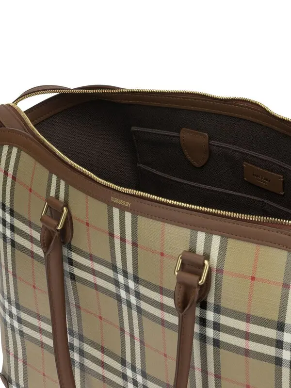 Burberry Check' Large Shoulder Bag