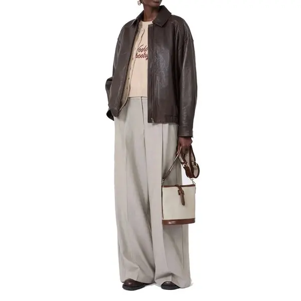 Max Mara Weekend Cose Leather Jacket