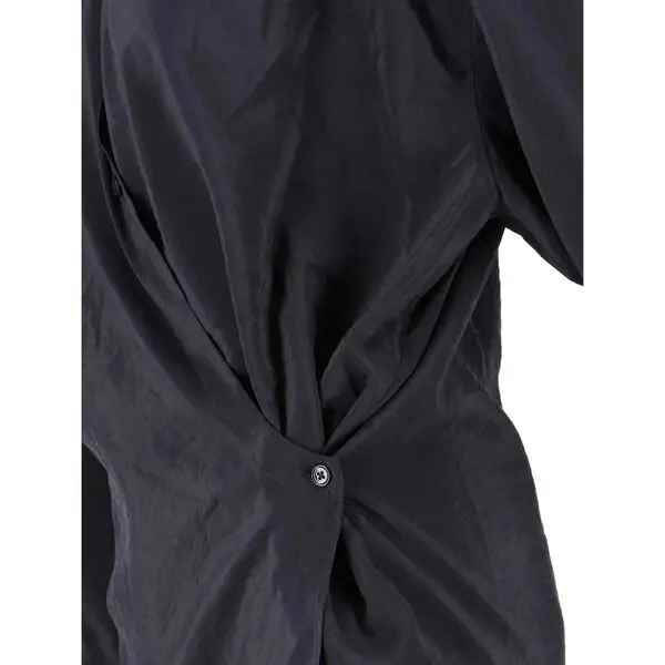 LEMAIRE Twisted Silk Shirt - Black