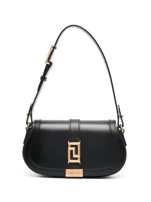 Versace Greca Goddess Leather Mini Bag - Black