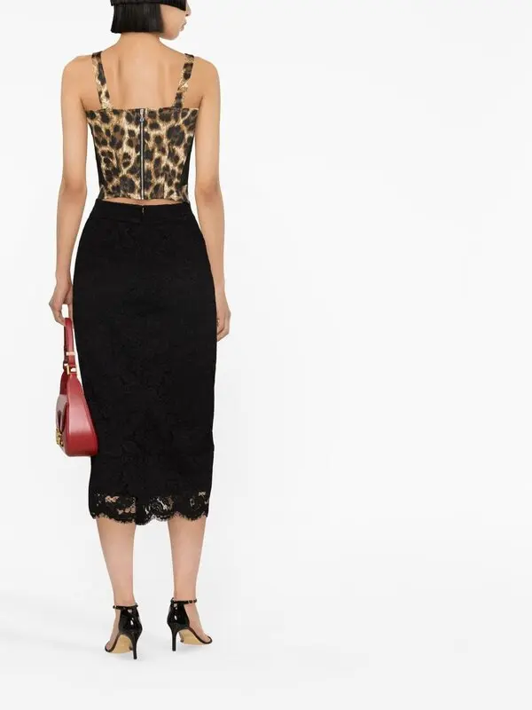 Dolce & Gabbana Lace Midi Skirt