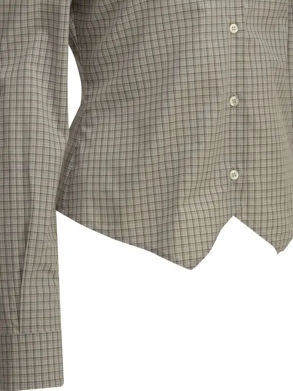 MAISON MARGIELA Pointed Hem' Casual Shirt - Grey