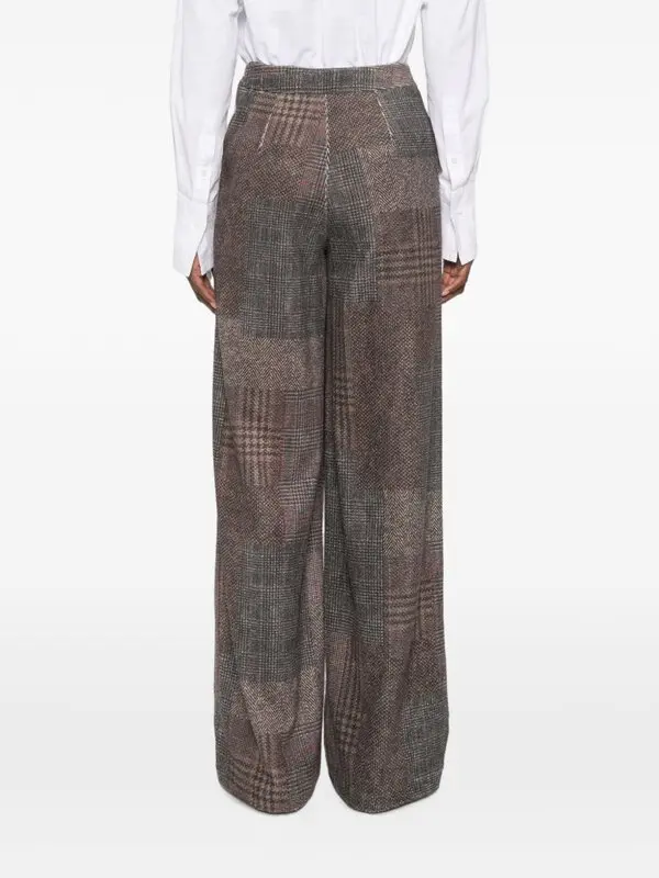 BYE Patchwork Trousers - Black