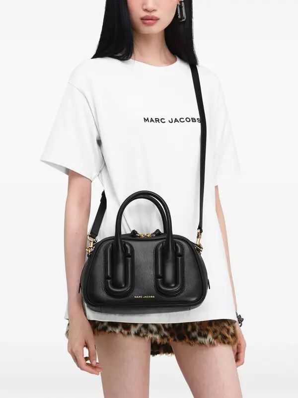 Marc Jacobs The Bauletto Leather Tote Bag - Black