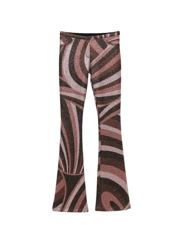 Emilio Pucci Printed Skinny Trousers - Bordeaux